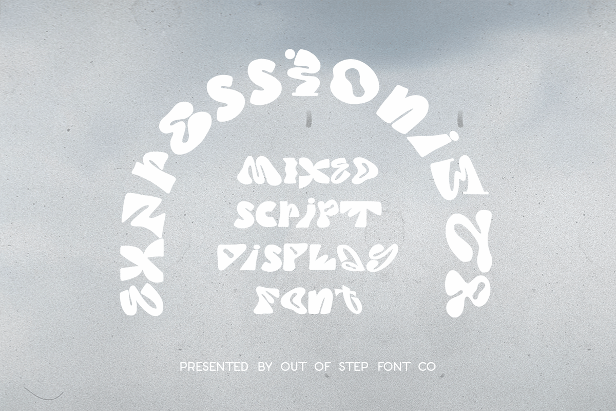 Expressionista Regular – Out Of Step Font Company