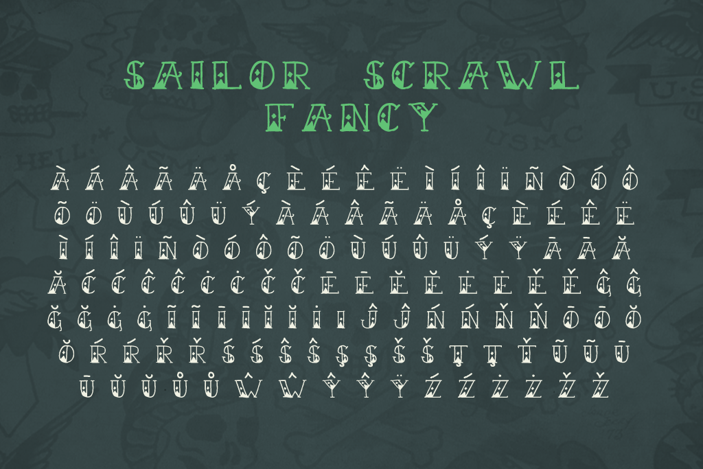 Sailor Scrawl – Out Of Step Font Company