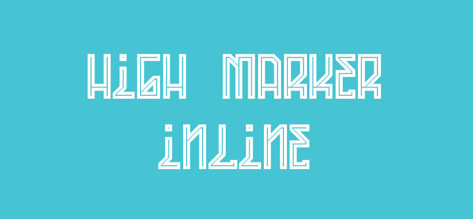 High Marker Inline – Out Of Step Font Company